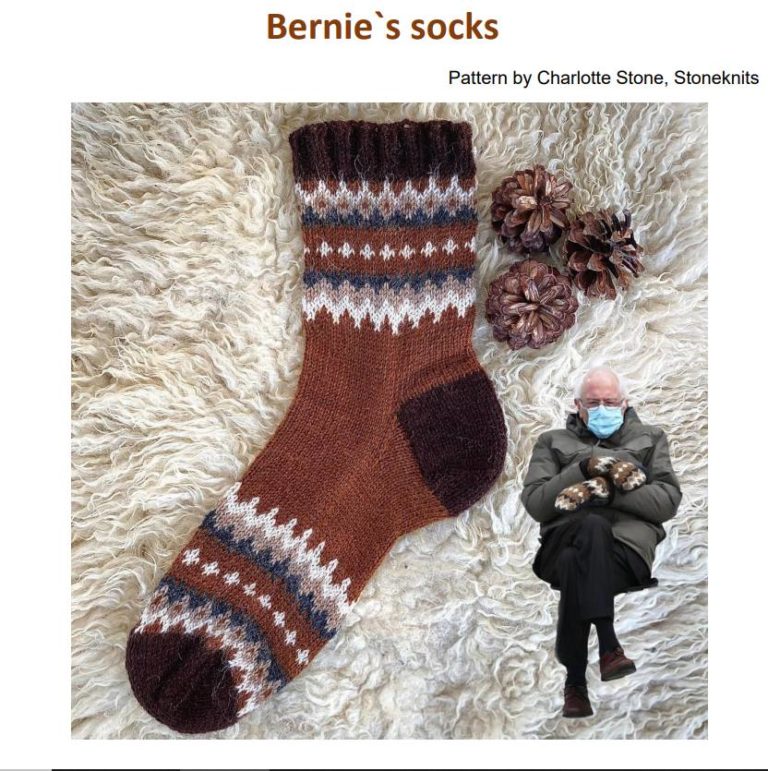 Bernie Mittens, Socks and Sweater Patterns